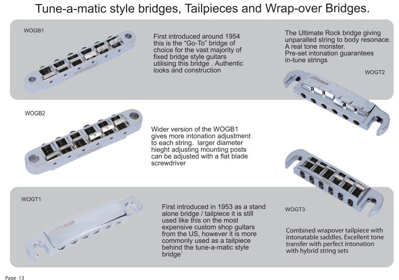 Wilkinson Brand Pickups and Bridge for Guitar and Bass – Aiersi Guitar ...