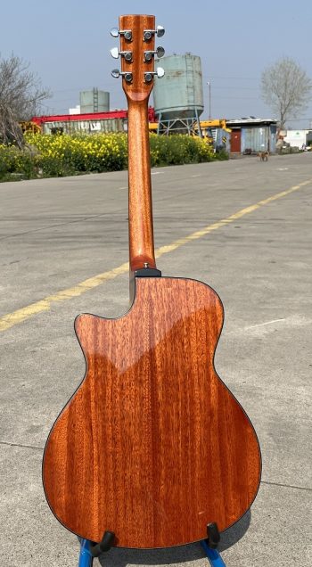 Glossy Solid Spruce Top Mahogany Grand Auditorium Acoustic Guitar