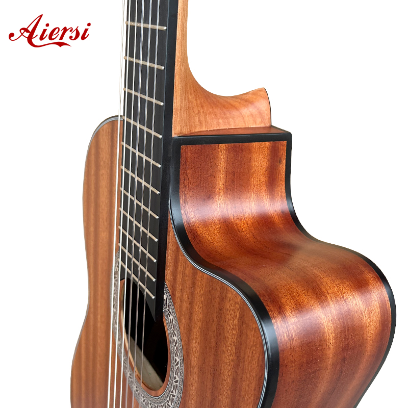 Cutaway Mahogany Classical Guitar – AIERSI GUITAR