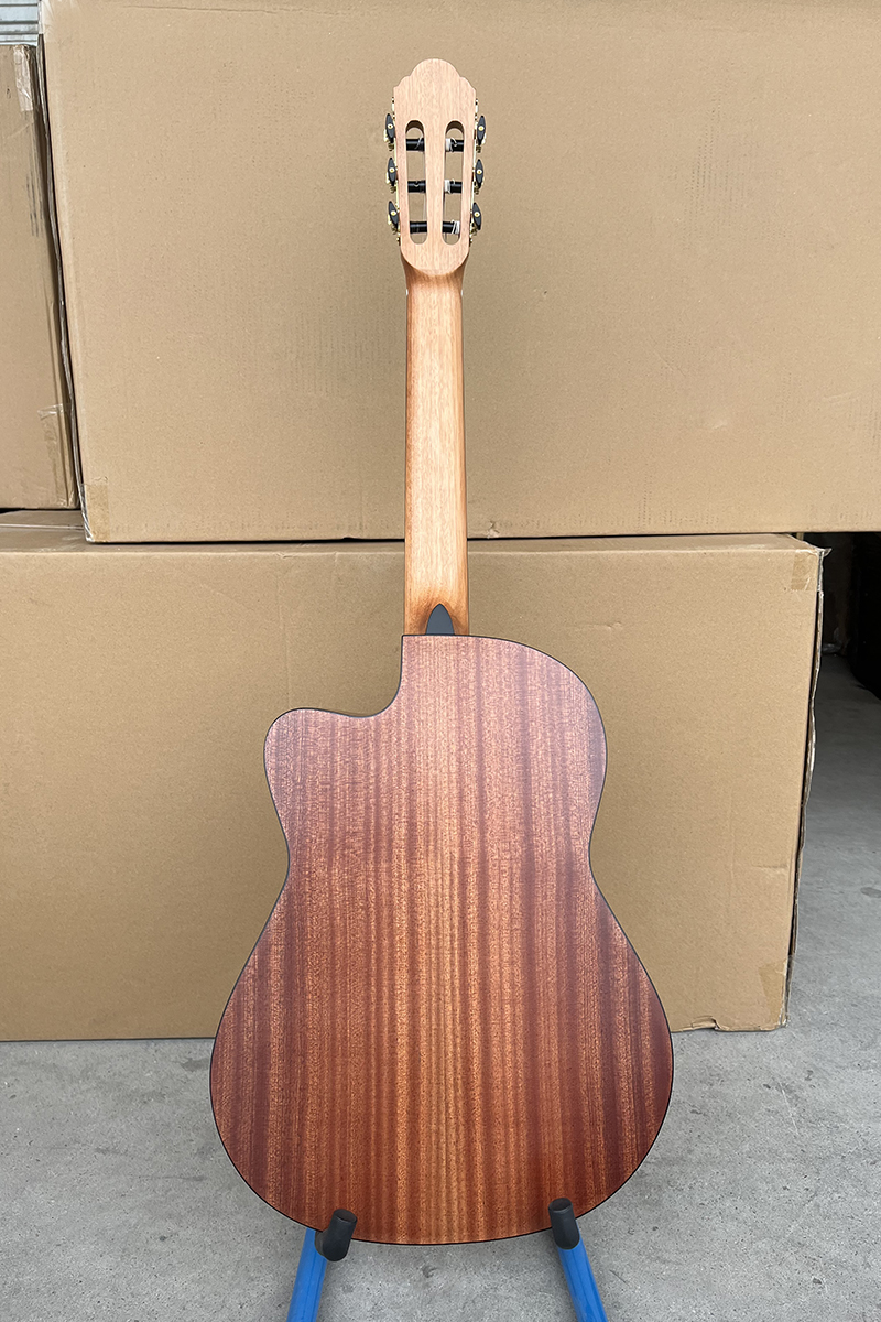 Matt Cutaway Laminated Mahogany Classical Guitar - Aiersi Guitar