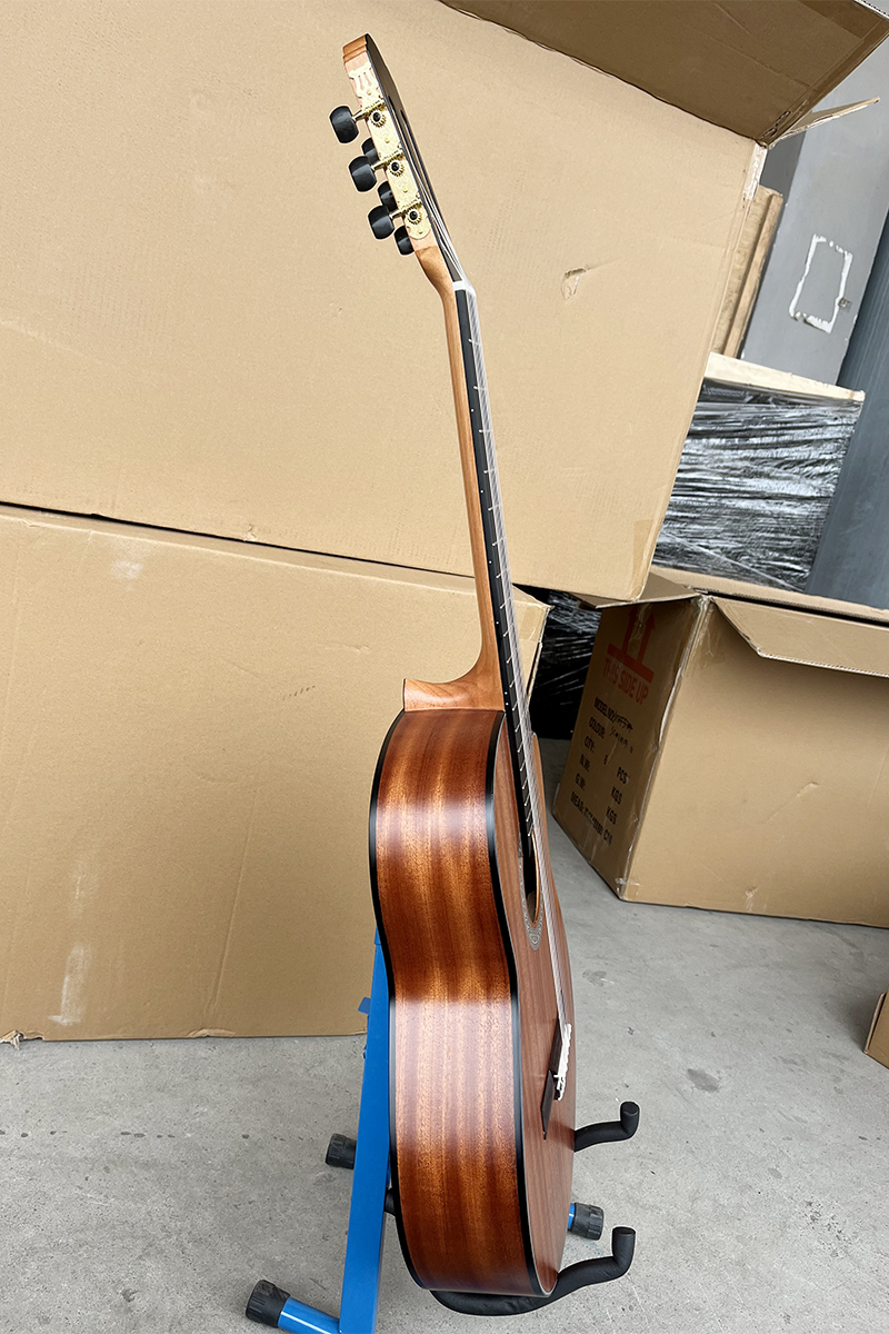 Matt Cutaway Laminated Mahogany Classical Guitar - Aiersi Guitar