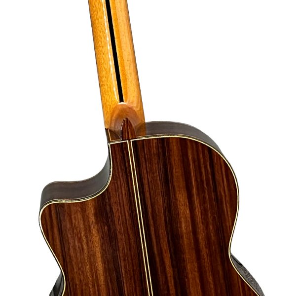 Glossy All Solid Cedar Top Rosewood Body Cutaway Classical Guitar