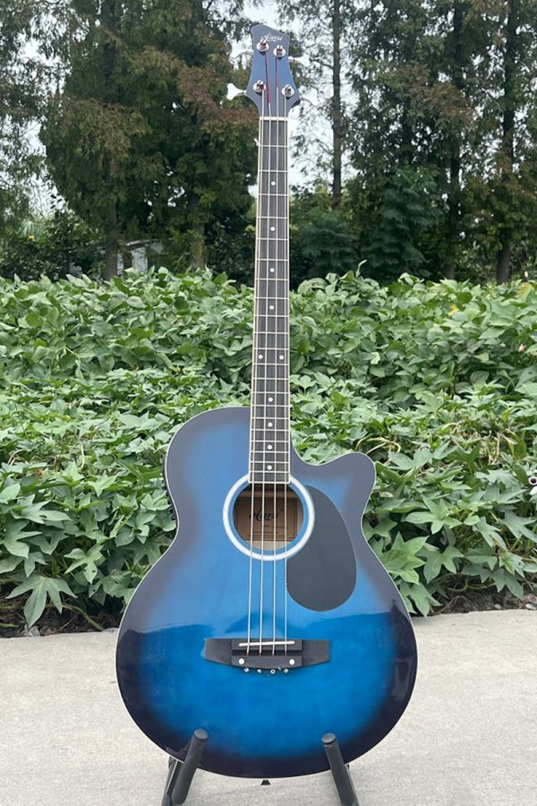 Blueburst Colour 4 String Electric Acoustic Bass - Aiersi Guitar