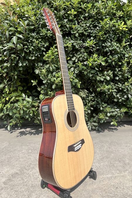12 String Solid Spruce Top Electric Acoustic Guitar - Aiersi Guitar