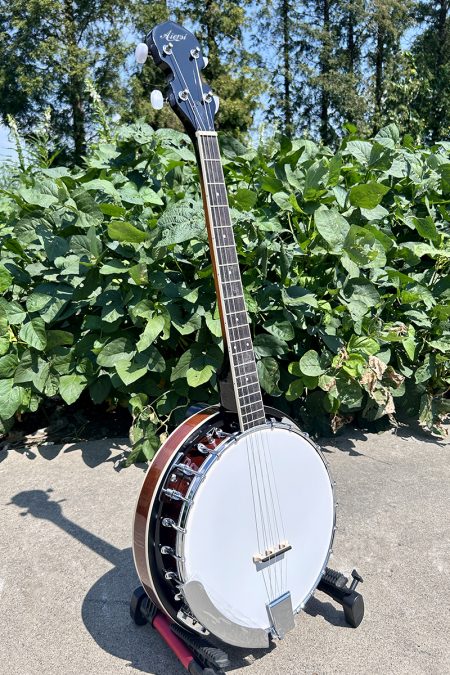 4 Strings Banjo With Armrest,24 Brackets - Aiersi Guitar