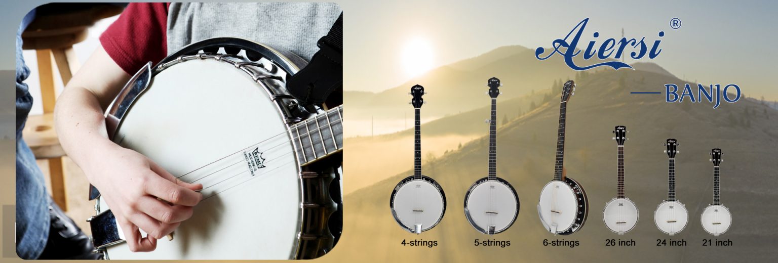 5 String Banjo,24 Brackets With Armrest - Aiersi Guitar